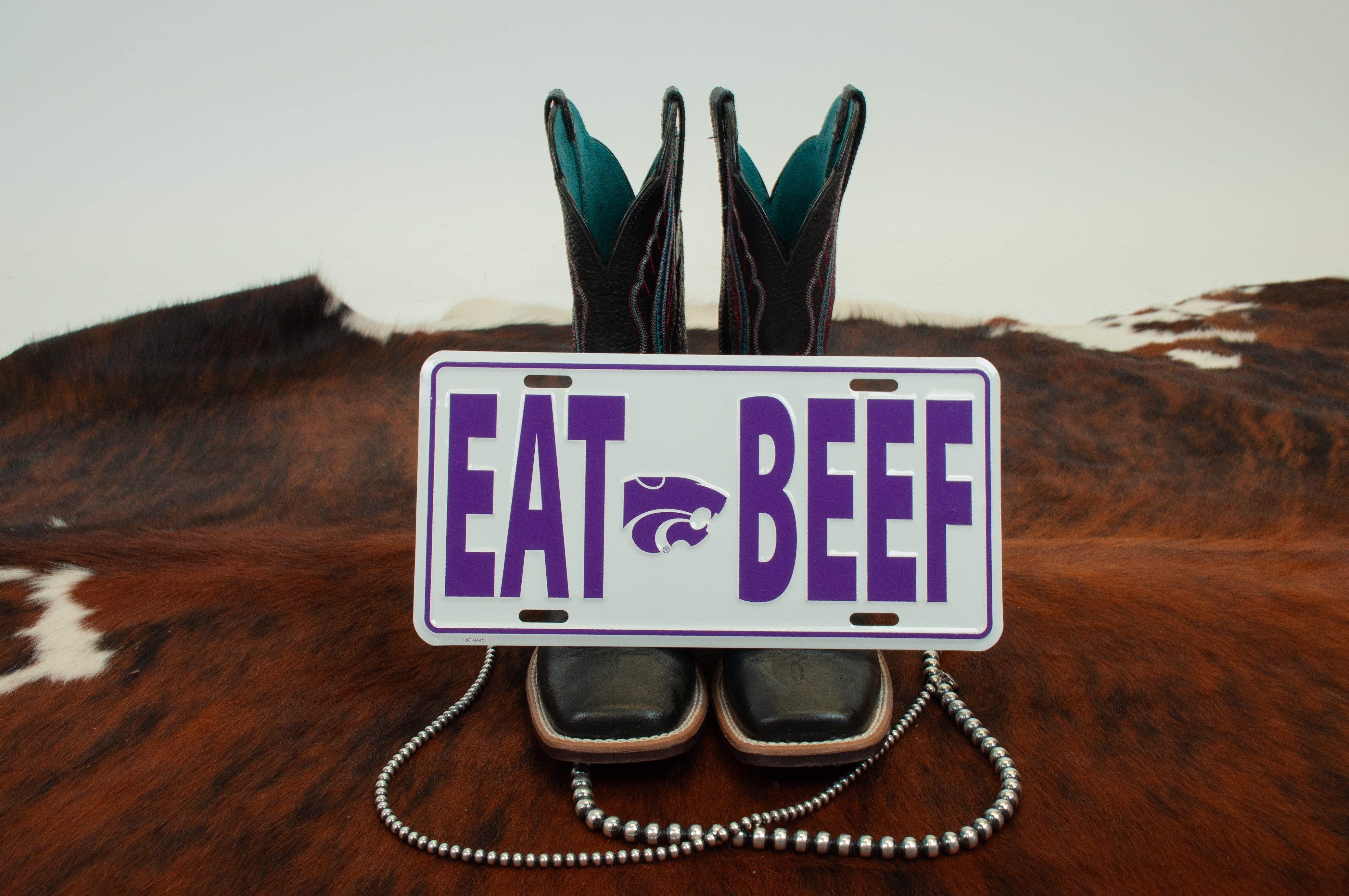 Metal Eat Beef License Plates | Collegiate Cattlewomen